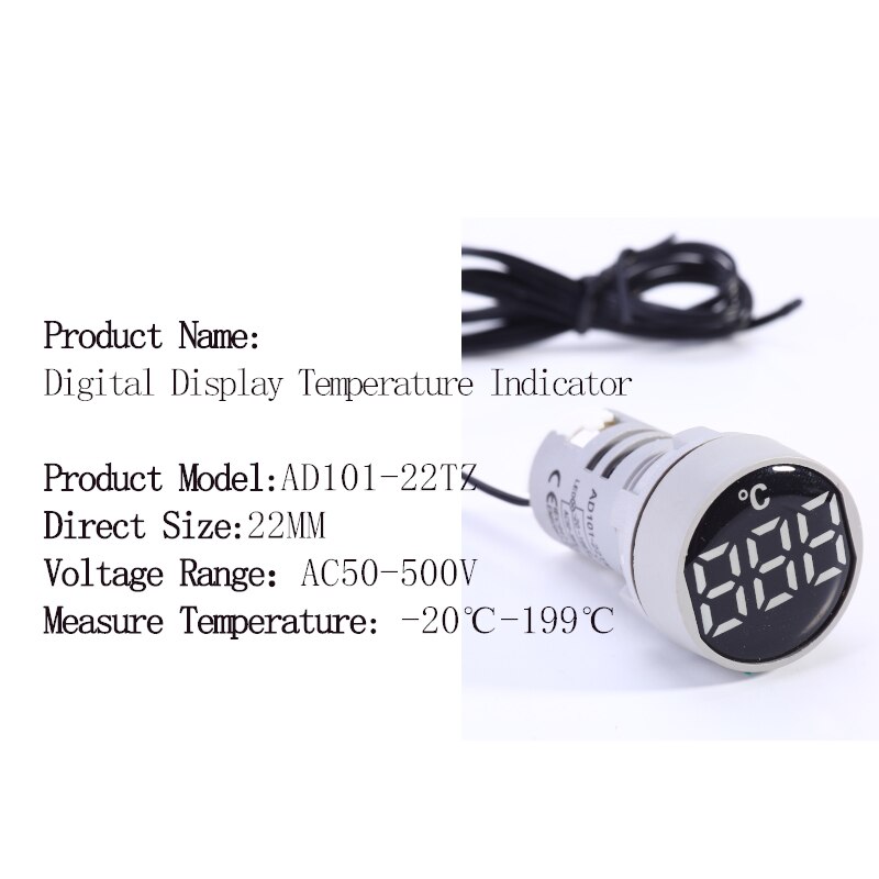 22mm fyrkantig rund skyddsfilmstyp led digital ter... – Vicedeal