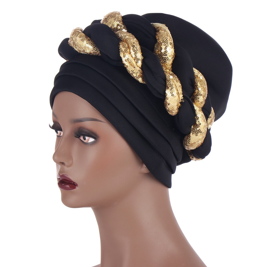 African Auto Gele Headtie Sequins Braids Women'... – Grandado