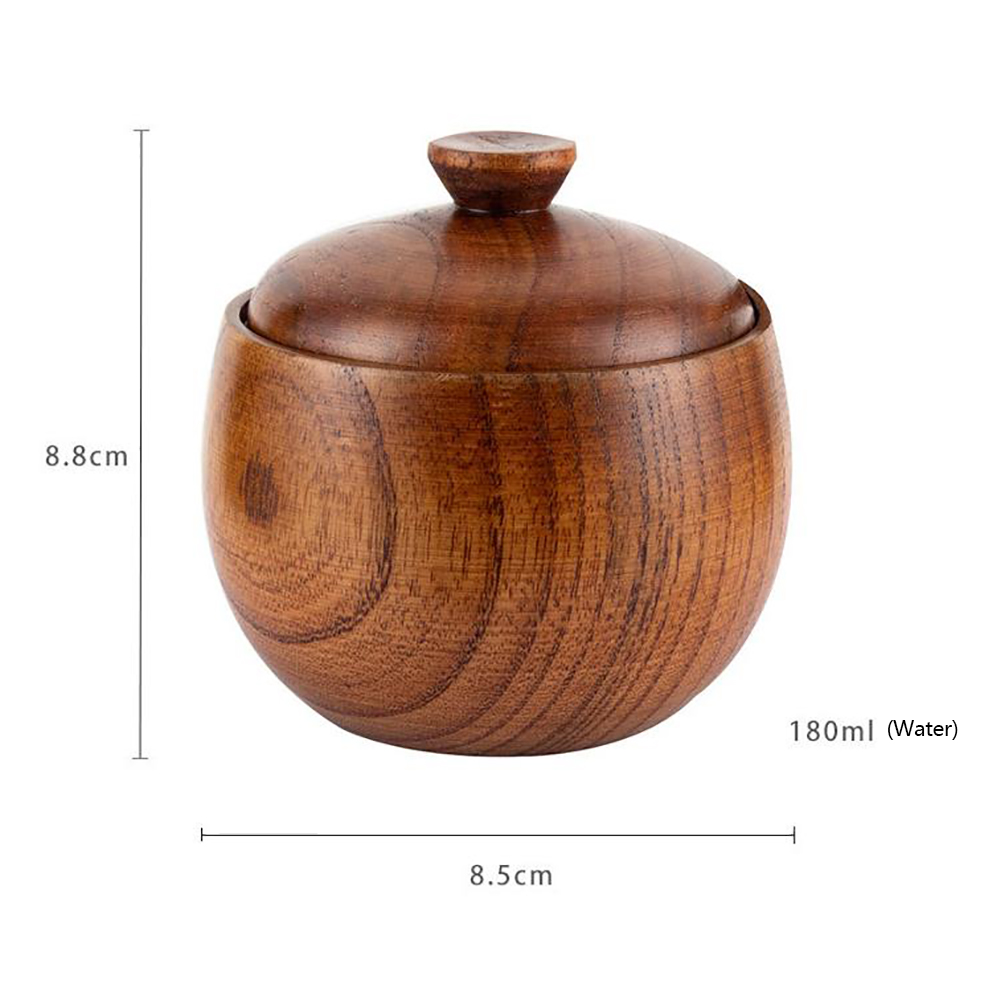 1Pcs Natural Wood Tableware Spice Jar Kitchen Supp... – Grandado