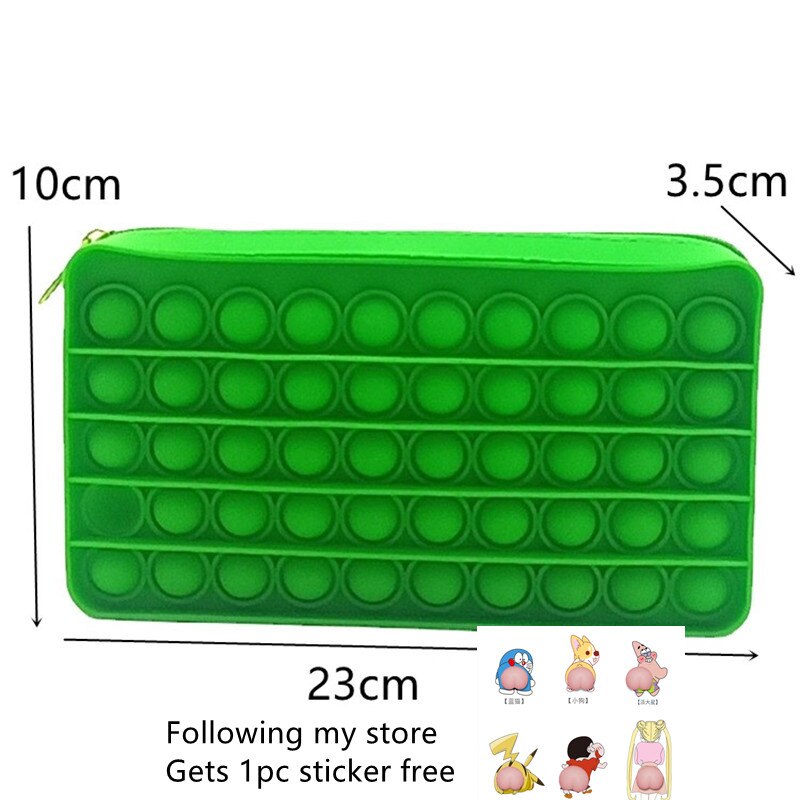 Anti-stress Silicone Pouch Bubble Fidget Pencil Ca... – Grandado