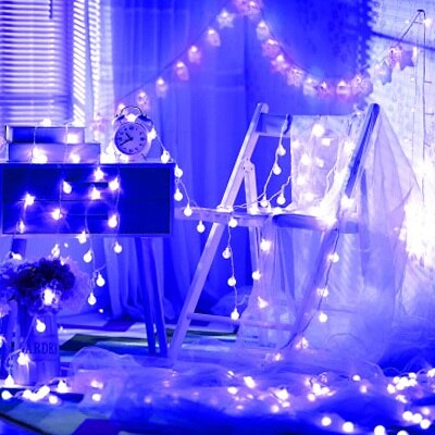 10M/20M/30M LED Ball String Lights 110V/220V Chris... – Vicedeal