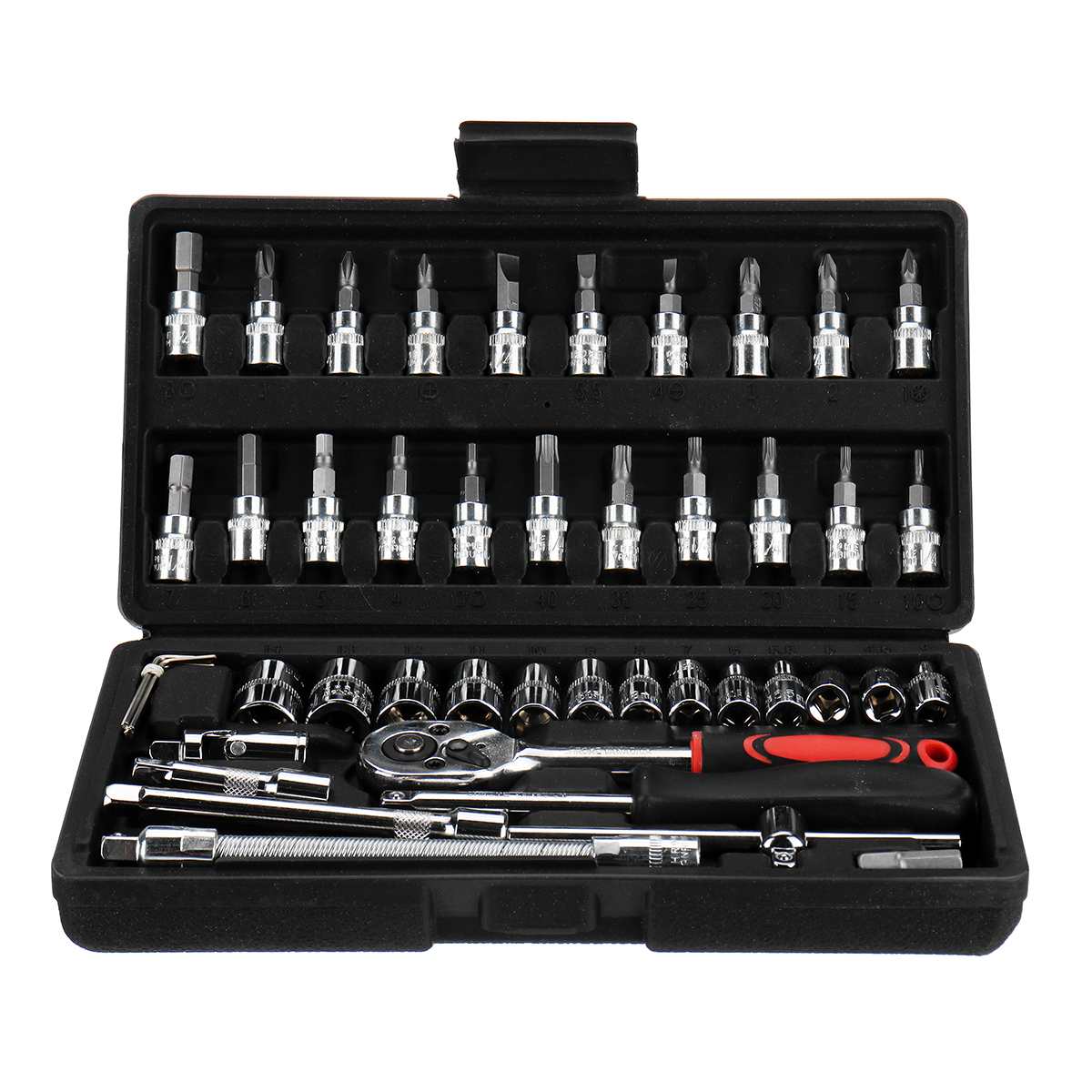 46 Pcs Carbon Stahl Kombination Werkzeug Set Wrenc... – Vicedeal