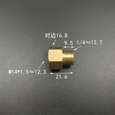 1/4 "1/2" BSP M10/14/16/20 Messing Verloopstuk Bus... – Vicedeal