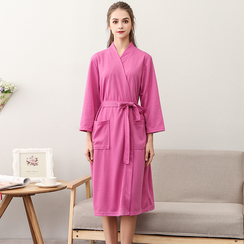Spring And Summer Bathrobe Female Thin Section Waf Grandado 7406