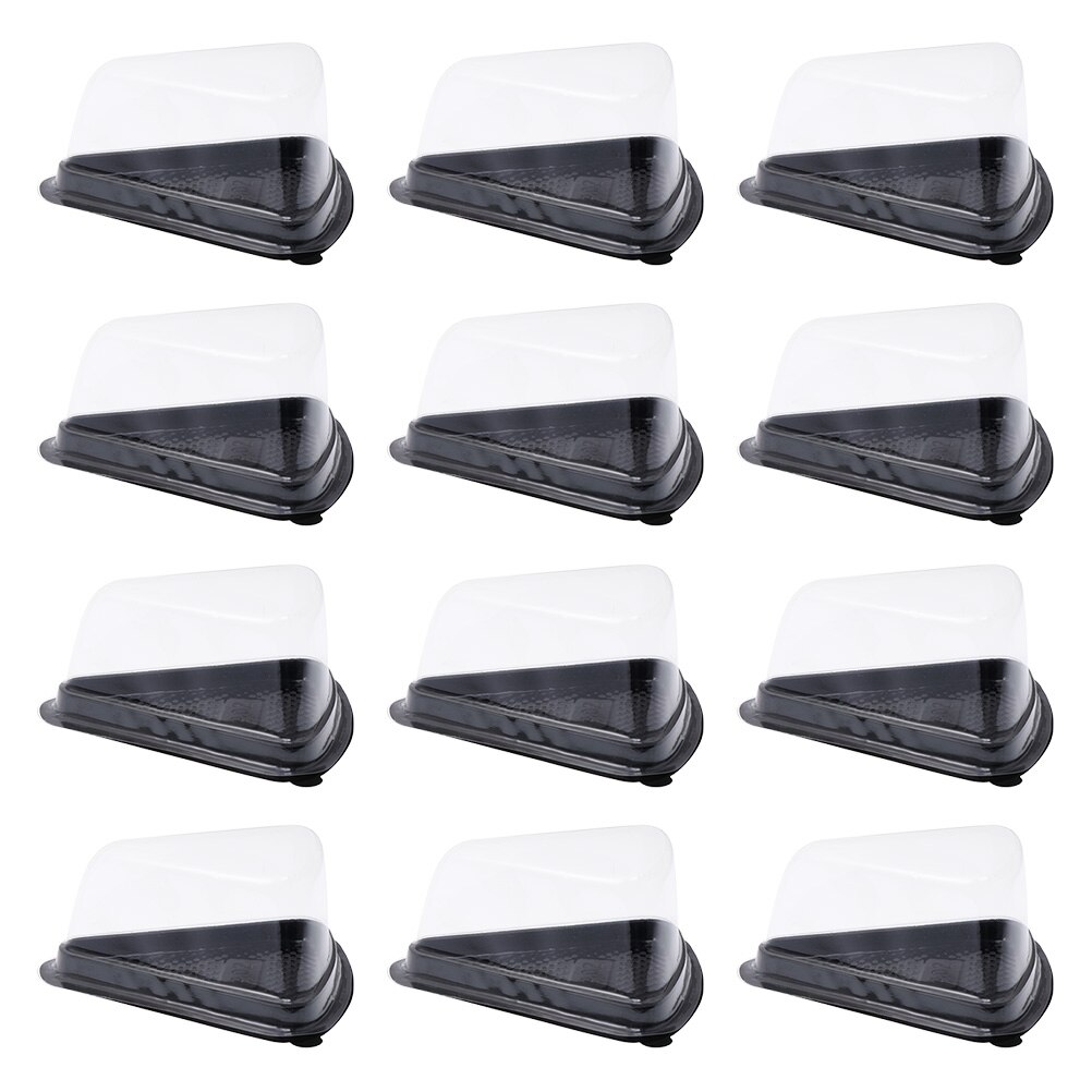 100pcs Transparent Triangle Mousse Cake Boxes Sing... – Grandado