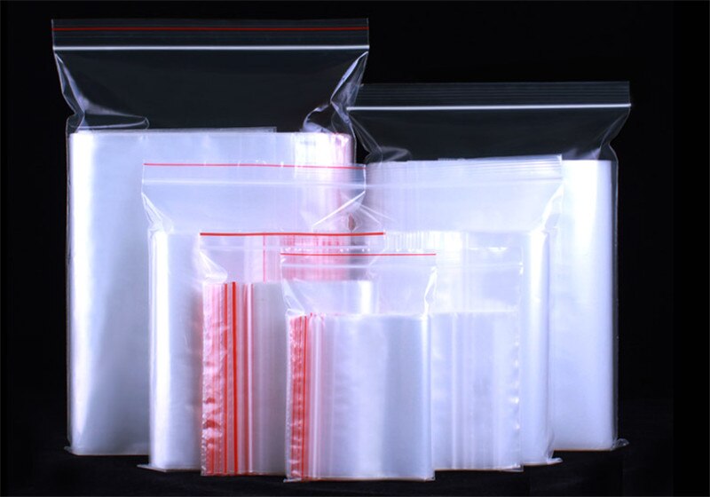 50 pcs Ziplock Zip Zipped Lock Reclosable Plastic ... – Grandado