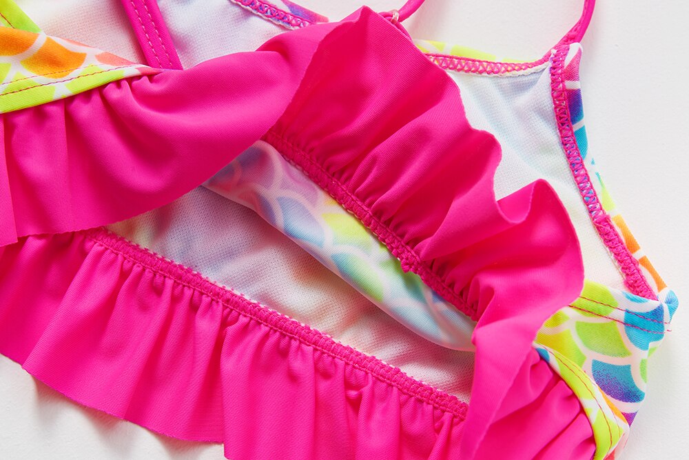 2~12Y Toddler Baby Girls swimsuit Ruffle style Gir... – Vicedeal