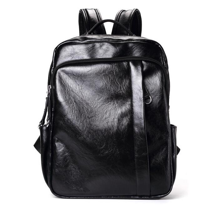 071417 men backpack double shoulder student school... – Grandado
