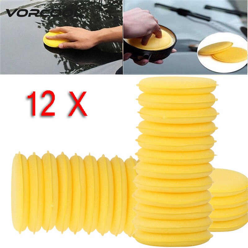 VORCOOL 12Pcs Car Cleaning Sponge Waxing Polish Wa... – Grandado