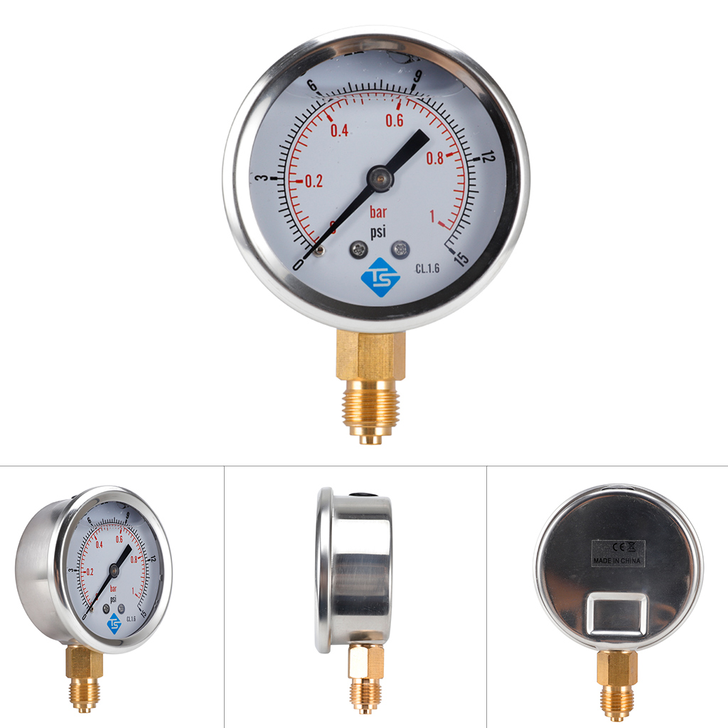 1/4 BSP BTM GLYCERINE FILLED PRESSURE VACUUM COMPO... – Grandado