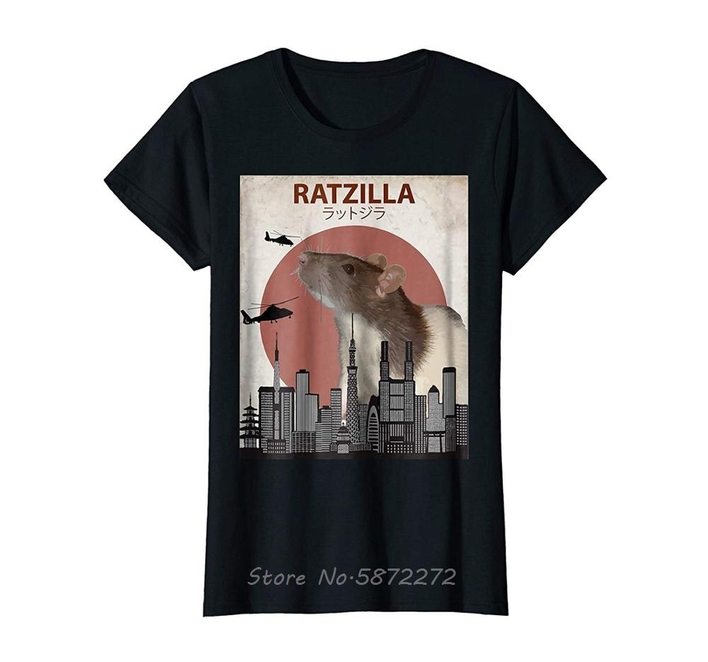 Men Cotton T-Shirt Summer The Ratzilla Funny Rat T... – Grandado