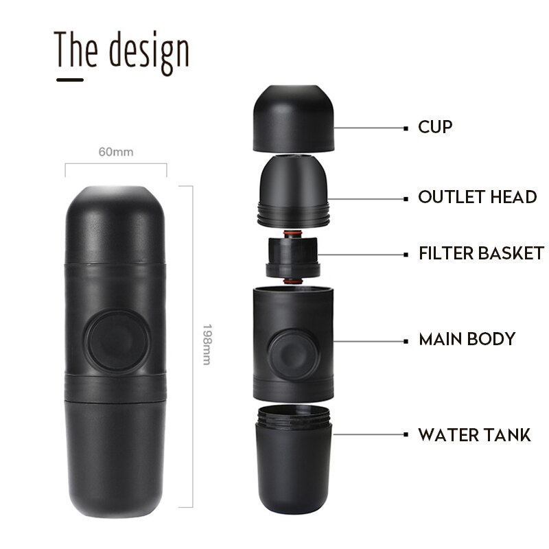 70ml Mini Portable Manual Coffee Machine Hand-held... – Grandado