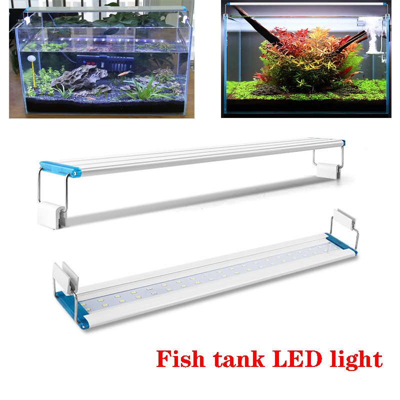 Aquarium Ultra-thin LED Lamp 18-58cm Fish Tank Tel... – Grandado