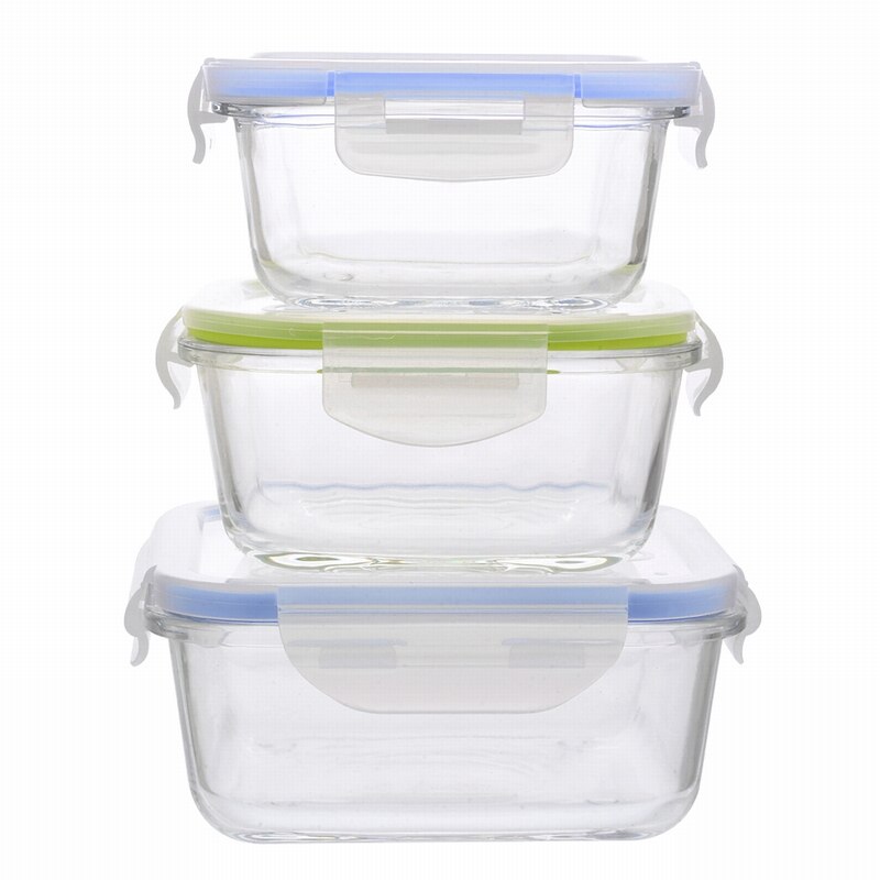 HIFUAR 3PCs Glass Food Storage Containers 1Set Stu... – Grandado