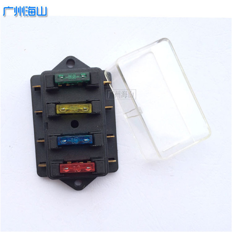1 Set Of Mixed Colors (4 Fuses + 1 Fuse box) plug-... – Vicedeal