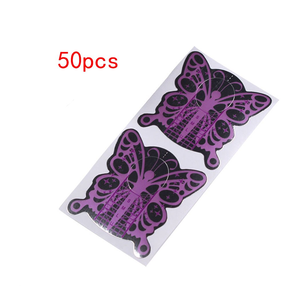 Nail Forms Purple Extension Acrylic Builder Form G... – Grandado