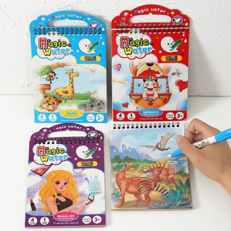 Educational Toys Reusable Coloring Book Children M... – Grandado