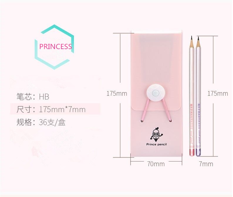 36 PCS/Box Colorful Wooden HB Pencil Standar With ... – Grandado