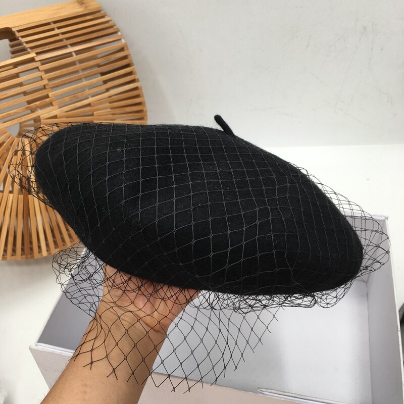 sombrero de lana boina de hilo Qiu dong? Boinas co... – Grandado
