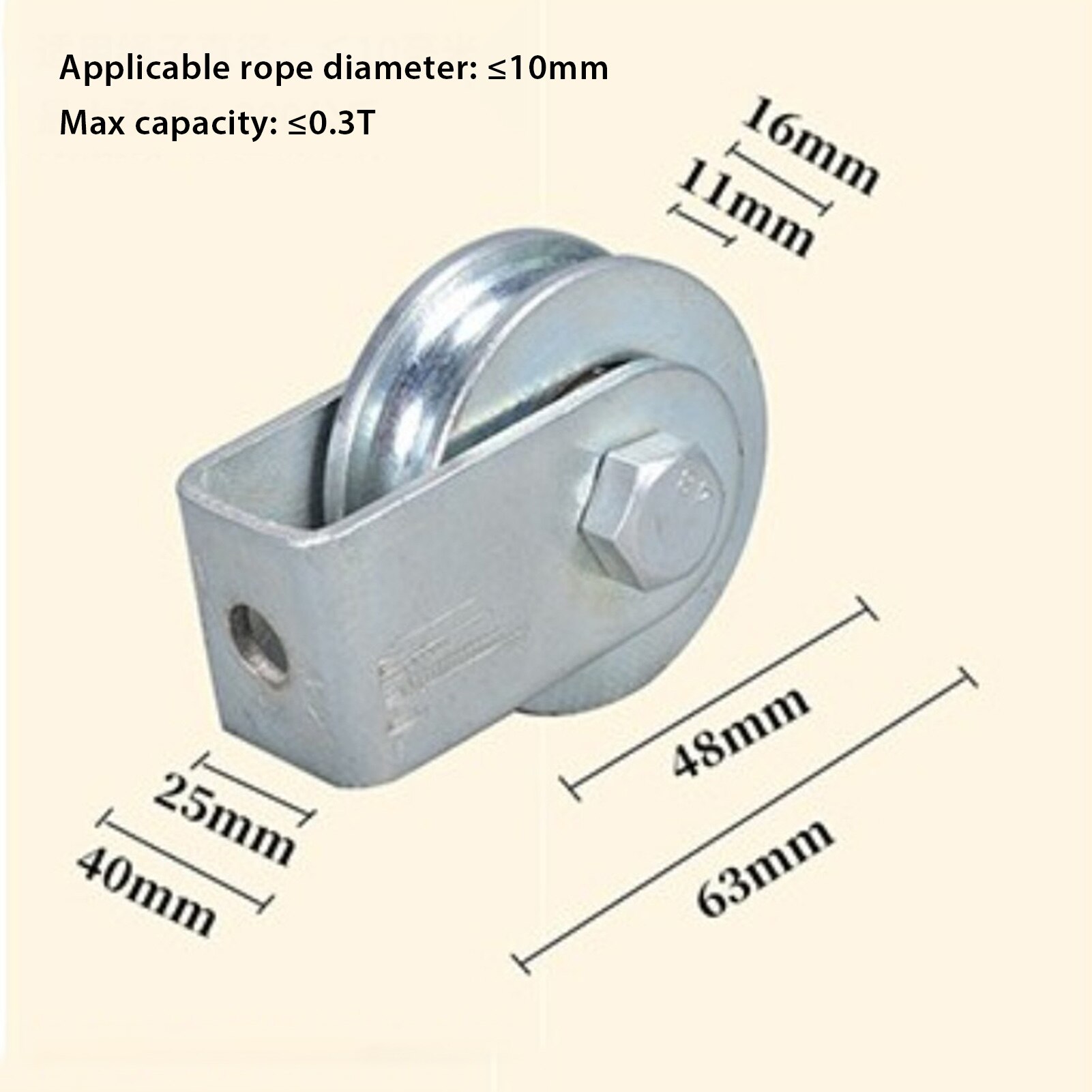 300kg Fixed Pulley Lifting Wheel Sturdy Pulley Rol... – Grandado
