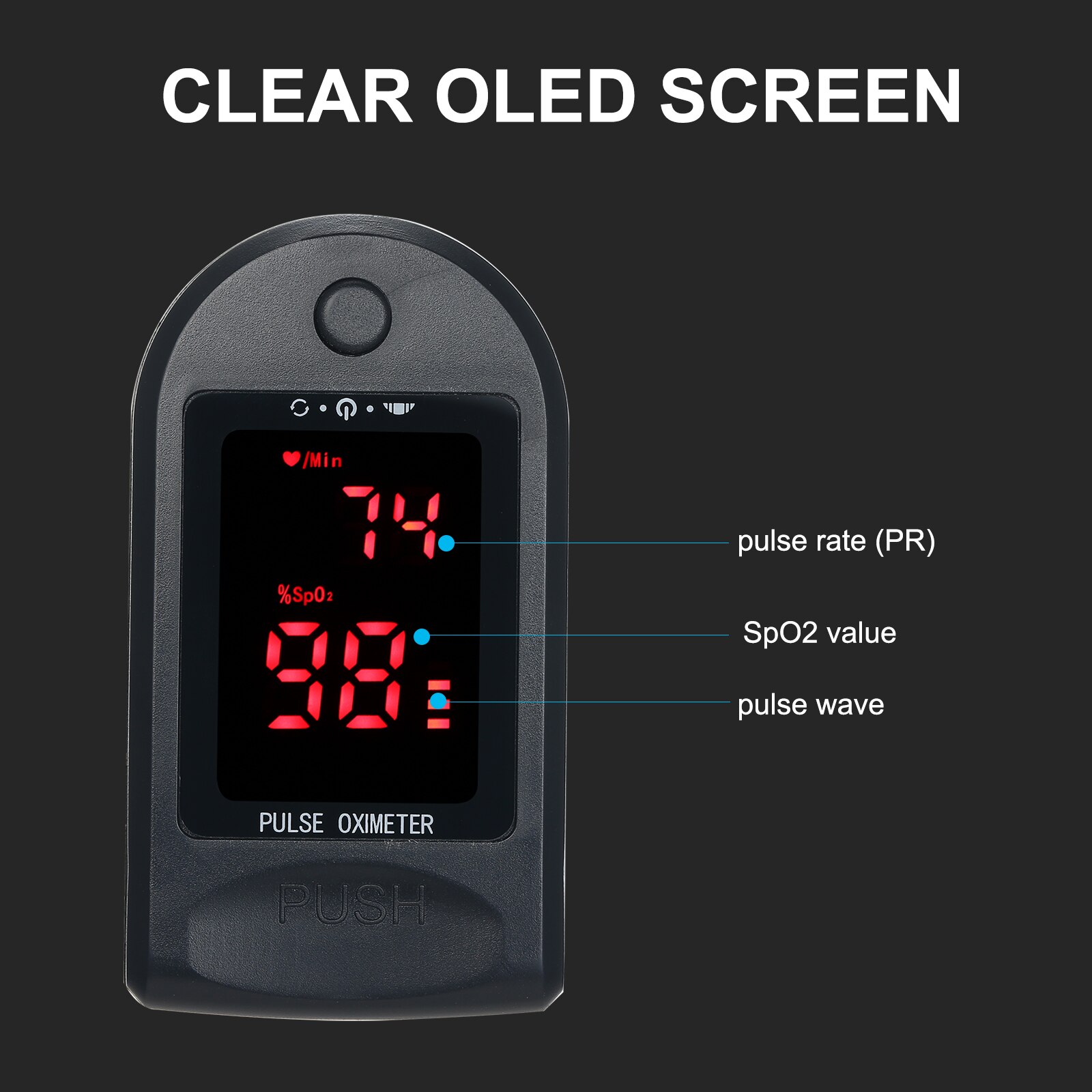 Ship in 24hours Oximeter Finger Clip Oximeter SpO2... – Vicedeal