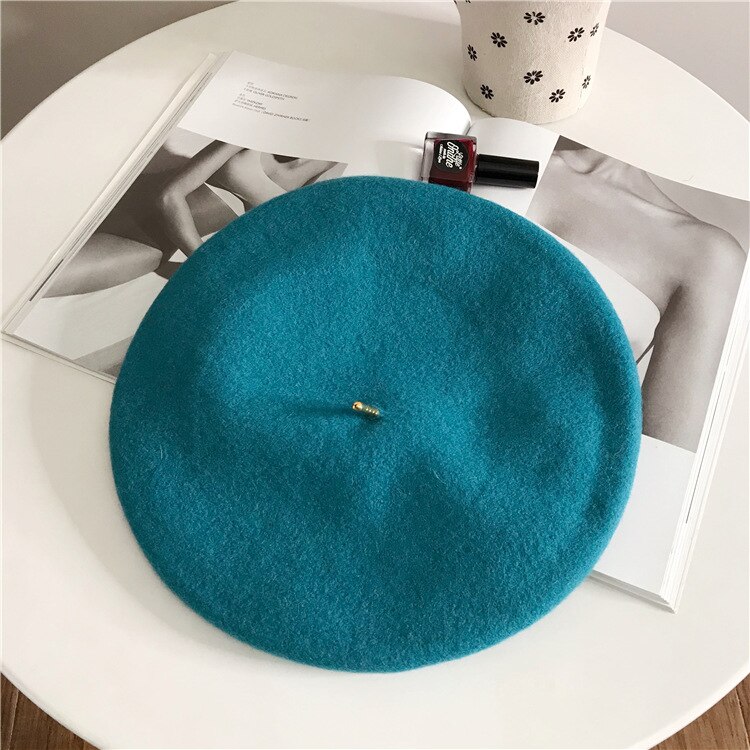 100% Wol Dikke Baretten Franse Kunstenaar Beret Vr... – Grandado