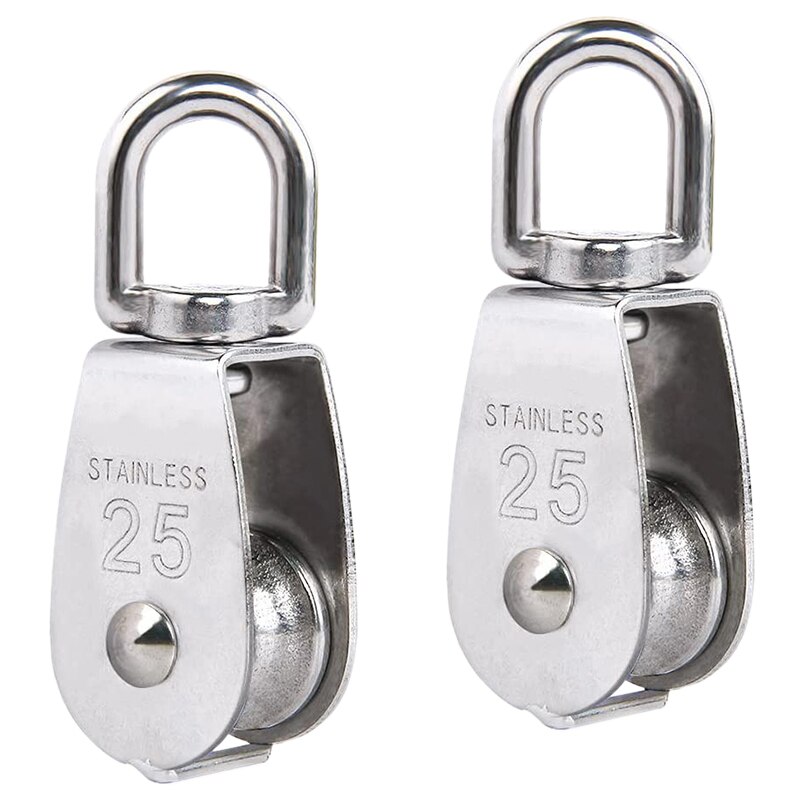2Pcs M25 Single Pulley Block Hanging Wire Pulley R... – Grandado