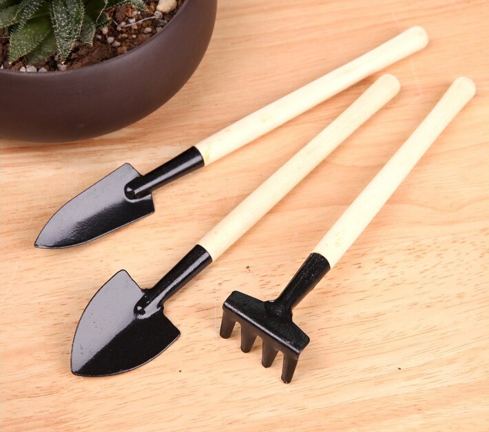 Wooden handle gardening tools mini succulents gard... – Vicedeal