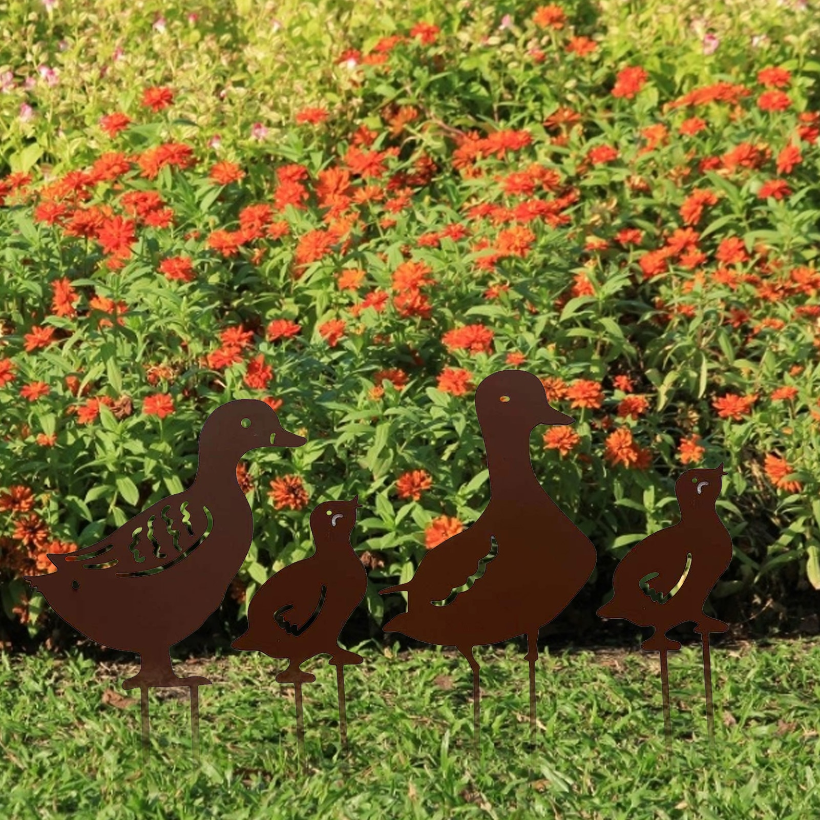 Duck Garden Decoration Outdoor Garden Statues Plas... – Grandado