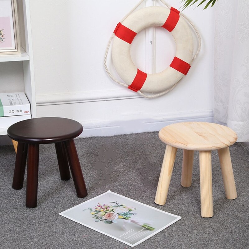 Small stool solid wood shoe stool tea table fashio... – Grandado