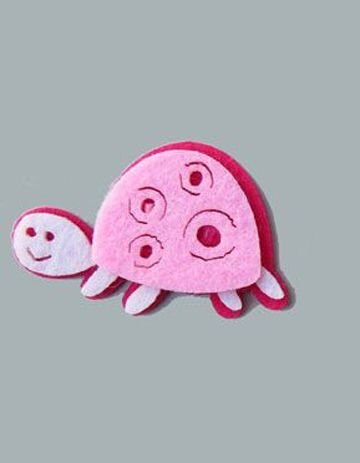 Pink Turtle Felt Ornament 10 PCs – Grandado