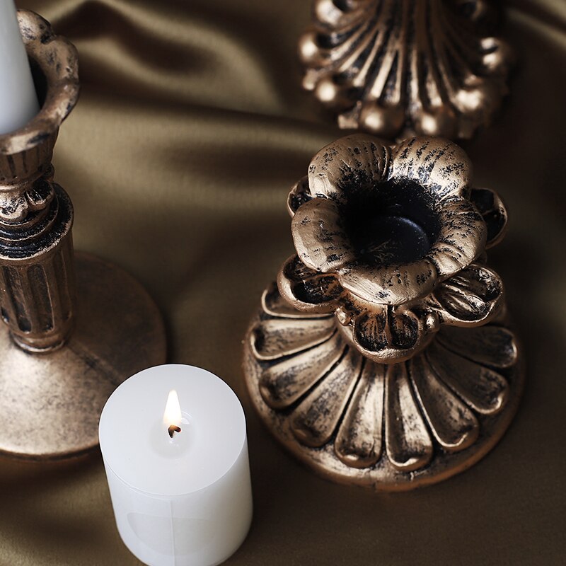 Retro Resin Candlestick photo props Ins candle sho... – Grandado