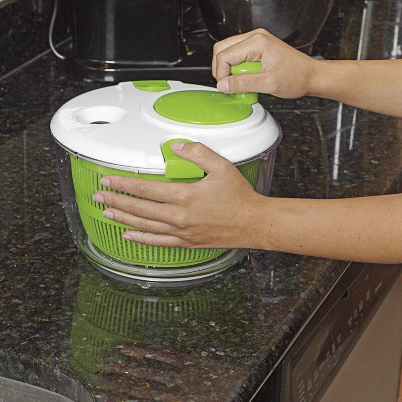 Ctg-00-Sas Salad Spinner, Green And White – Grandado