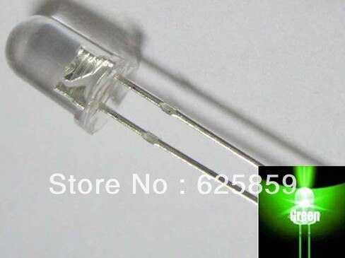 100pcs 5mm 2 Pins Round Green EXTRA BRIGHT LED LAM... – Grandado