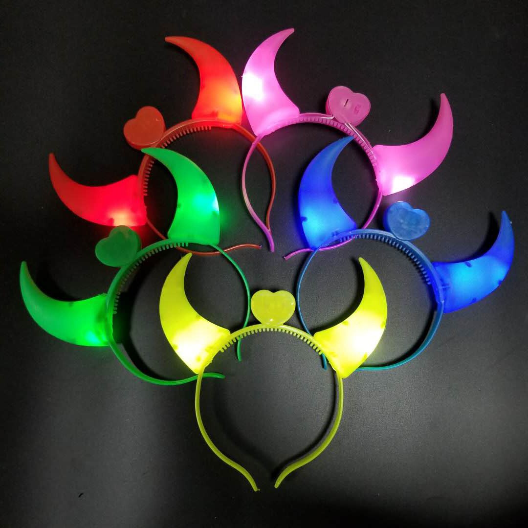 10pcs/lot Luminous Horn Flashing LED Headband Hall... – Vicedeal