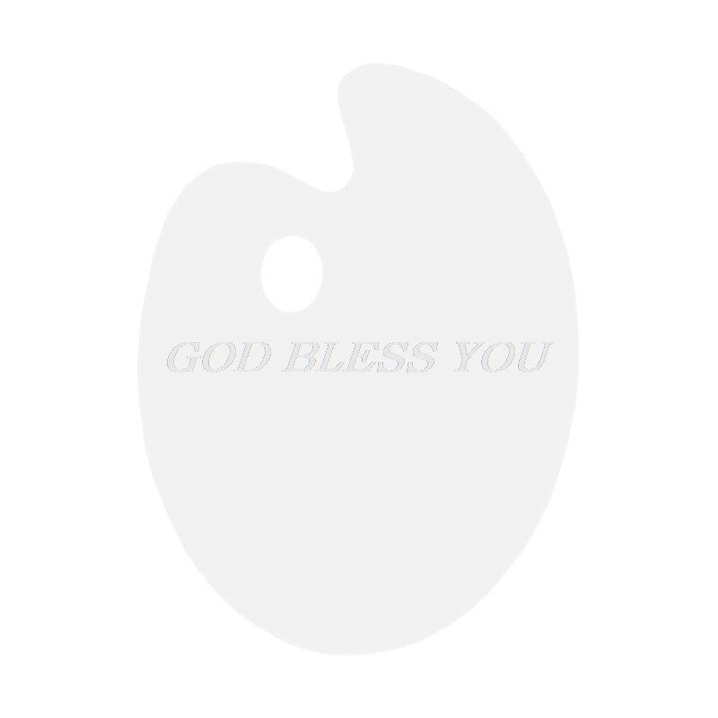 Deluxe Plastic Clear Oval Palette Acrylic Easy Cle... – Grandado