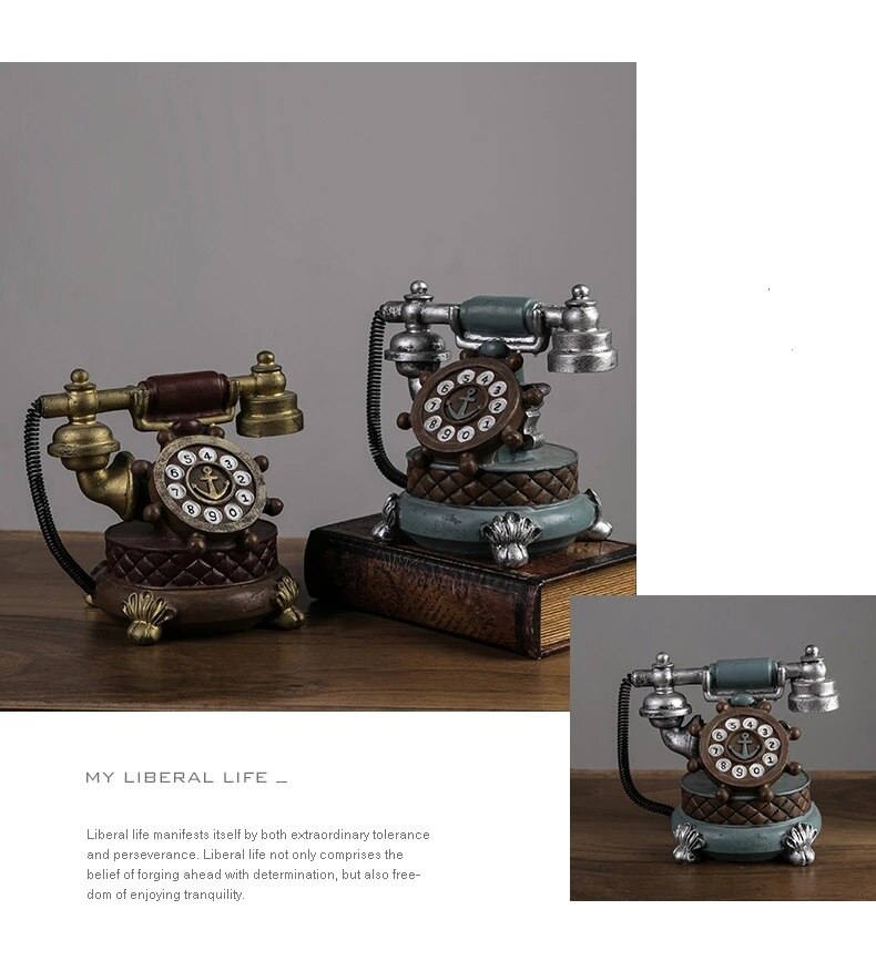 Europese Retro Decoratieve Telefoon Creatieve Stud... – Grandado