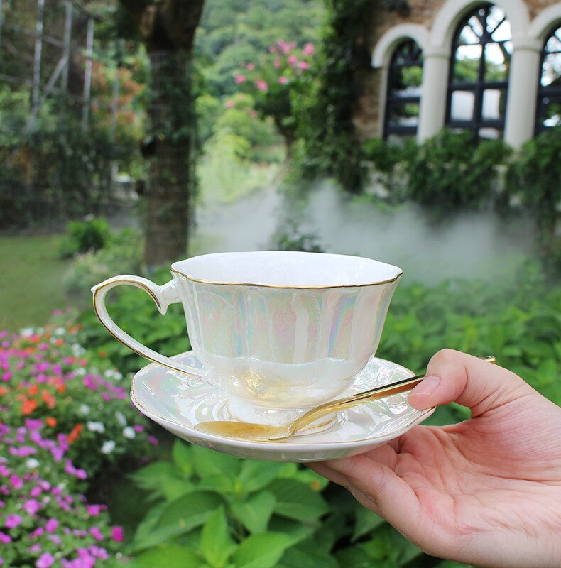 White Classic Ceramic Cute Coffee Cup Modern Kawai... – Vicedeal