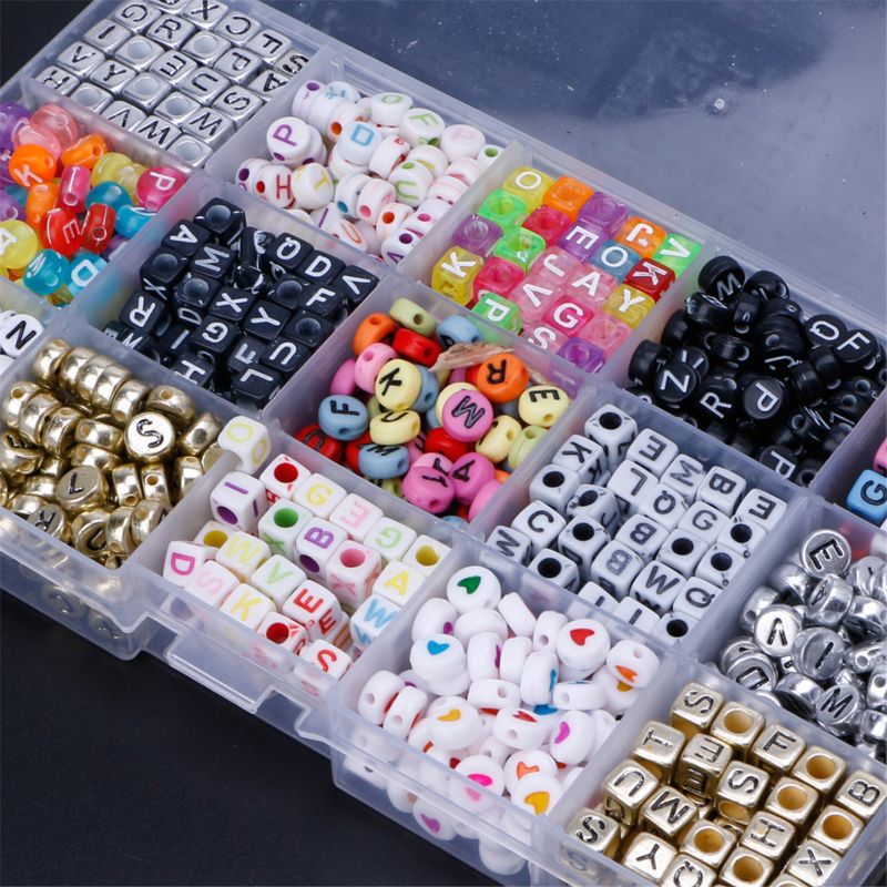 40JC 1100Pcs 15 Kleur Acryl Alfabet Letter Kralen ... – Vicedeal
