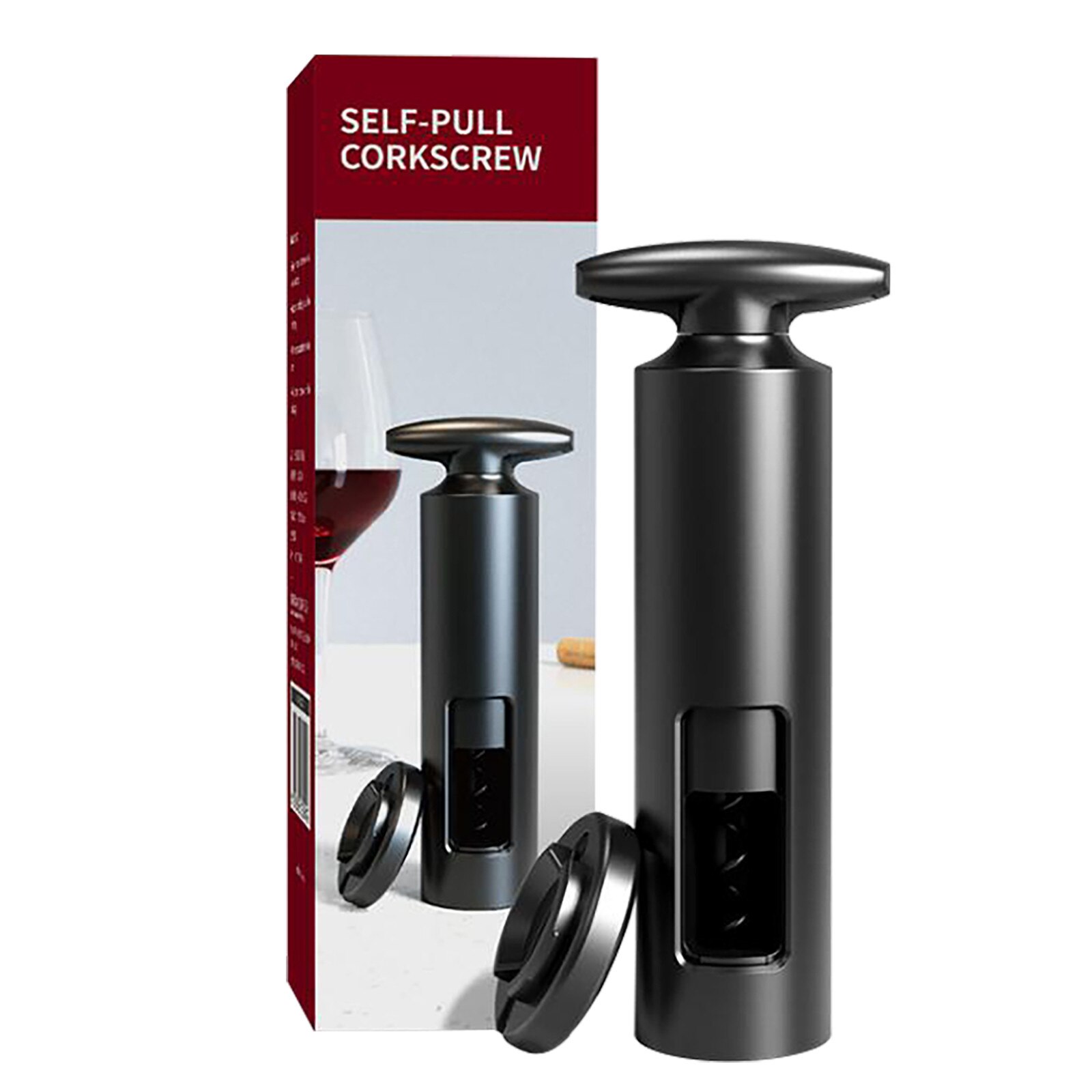 Wine Bottle Opener Corkscrew Foil Cutter Set Autom... – Vicedeal