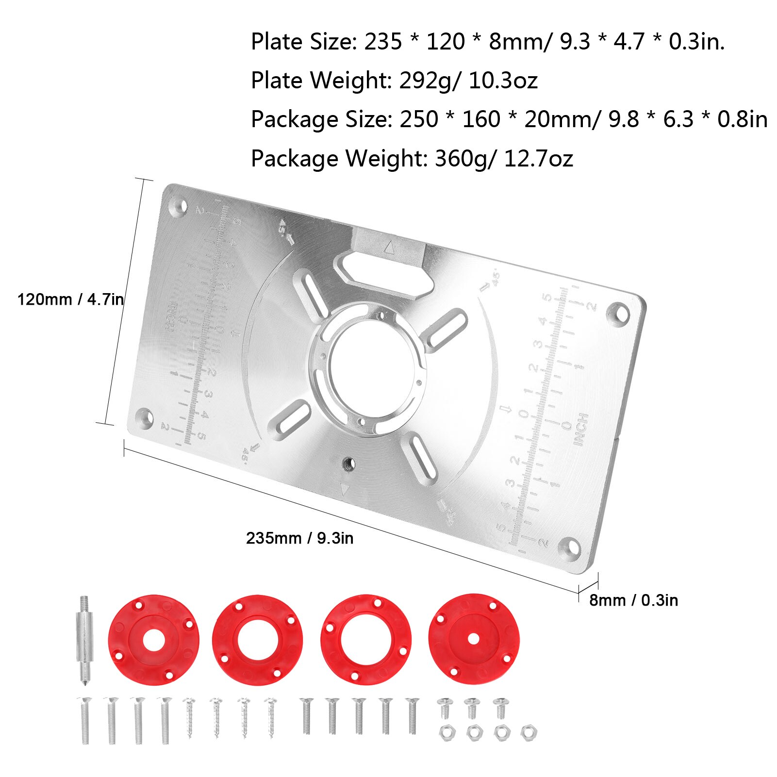 Aluminium Router Table Insert Plate Table For Wood... – Vicedeal