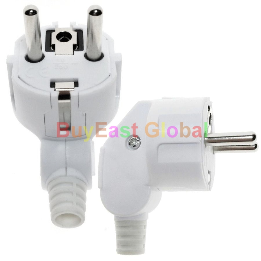 (Pack 5) EU Schuko French Korean 90 Degree Right A... – Grandado