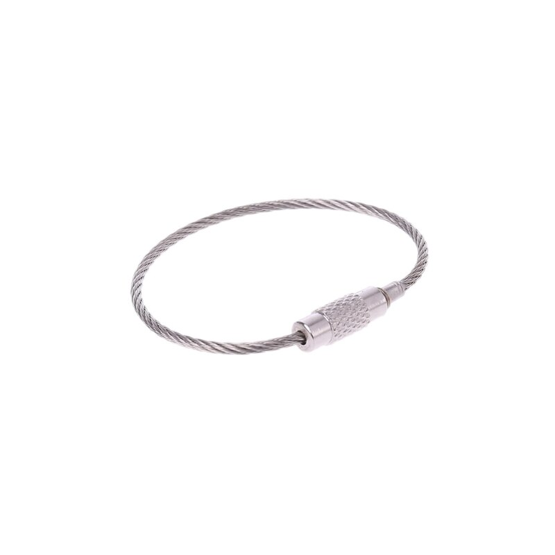 1 Pc Stainless Steel Wire Keychain Cable Key Toy K... – Vicedeal