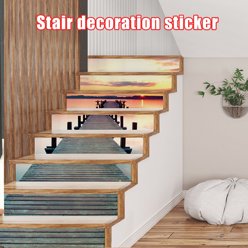 8Pcs/set DIY 3D Stairs Stickers Waterproof Removab... – Grandado