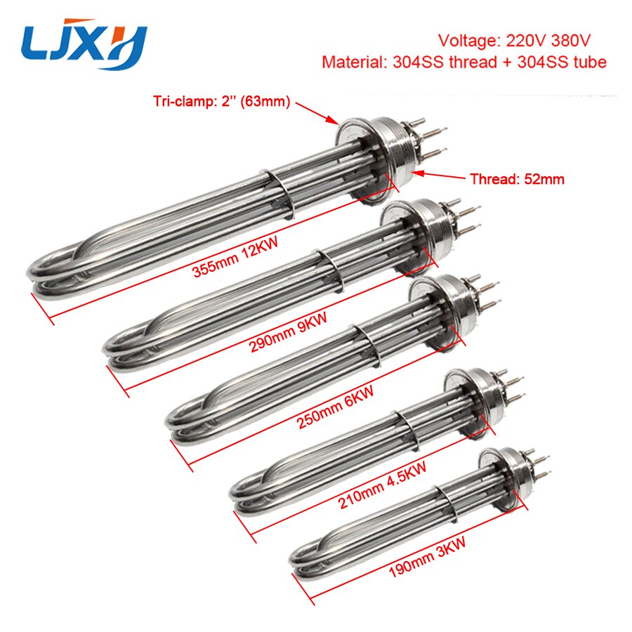 Ljxh Alle 304SUS 2 "Tri-Clamp Elektrische Kac... – Grandado