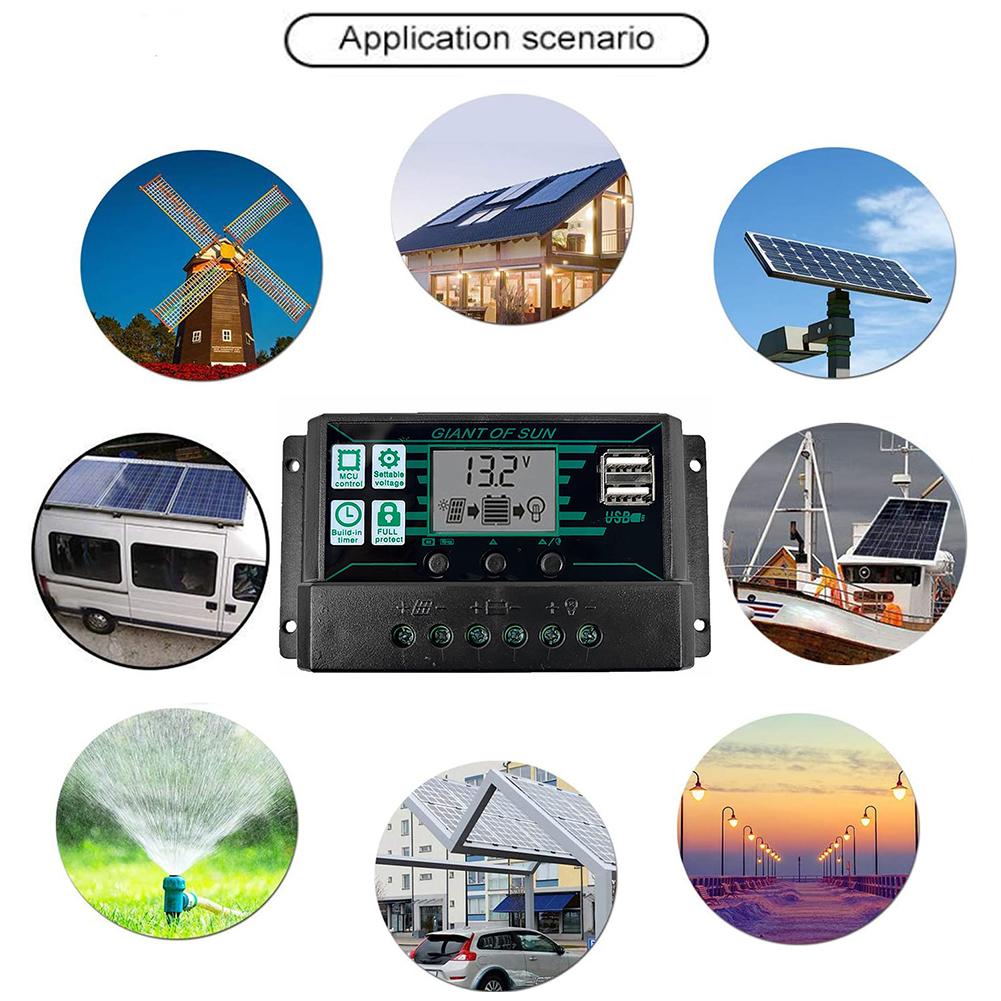 Mppt/Pwm 2-In-1 Solar Laadregelaar 12V 24V Zonnepa... – Vicedeal