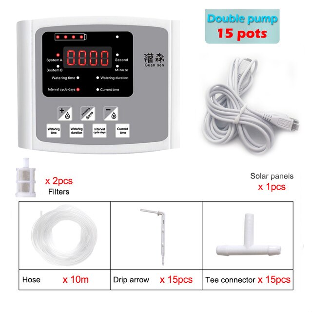 Single/Double Pump Drip Irrigation System Garden S... – Vicedeal