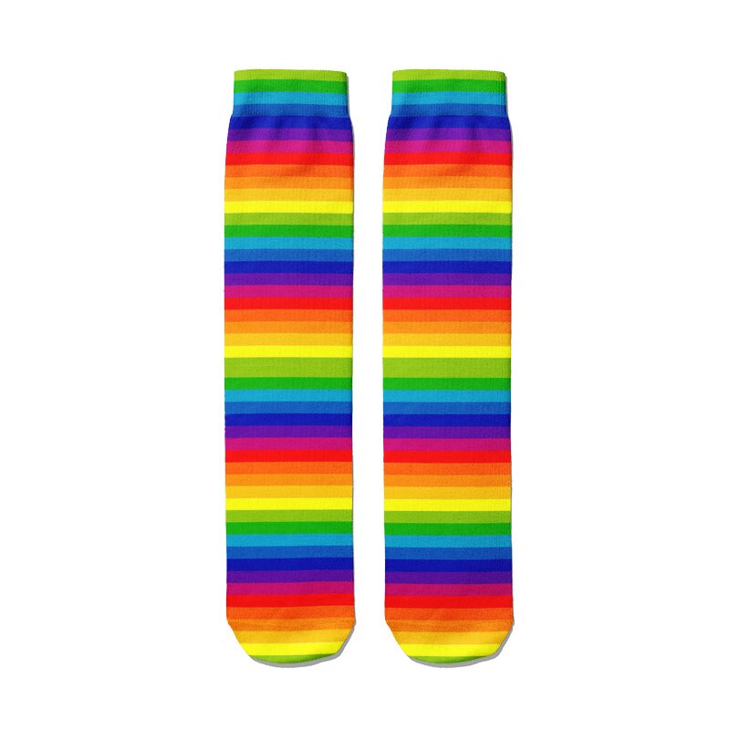 Rainbow Pride Cotton Socks For Women Men Harajuku ... – Grandado