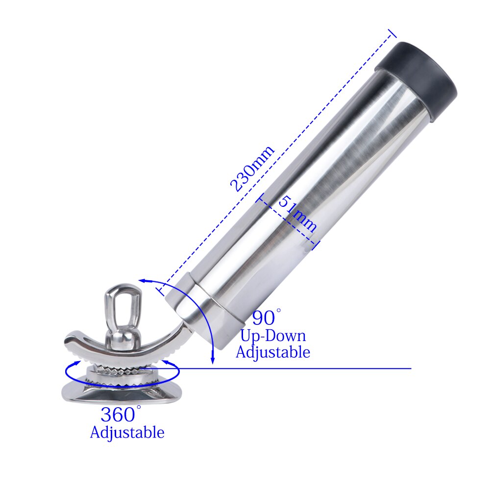 Boat Accessories 360 Angled Deck Mount Adjustable ... – Vicedeal