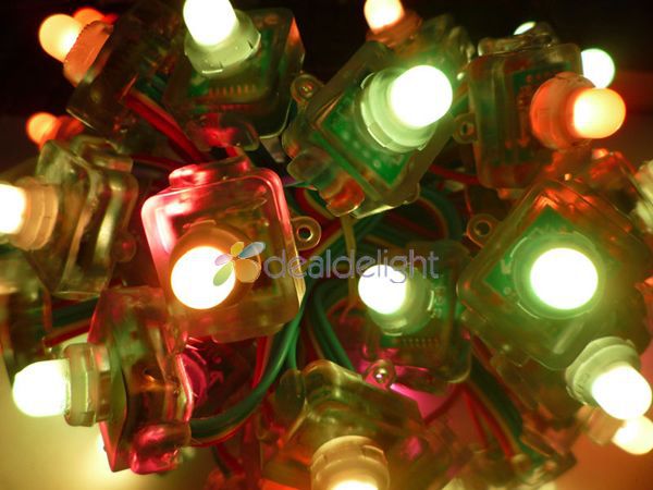 50PCS WS2801 Digital Diffused RGB LED Pixel Square... – Vicedeal